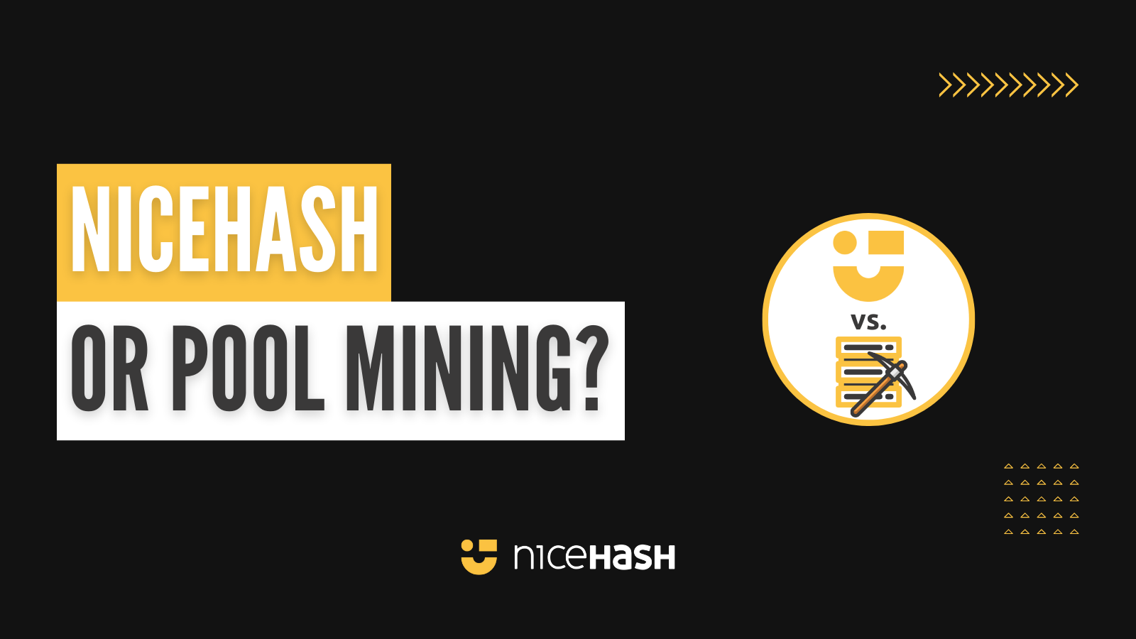What is the difference between NiceHash mining and pool mining? | NiceHash